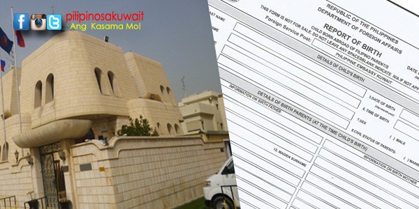 Issuance of New Passport and Report of Birth - Pilipino sa Kuwait