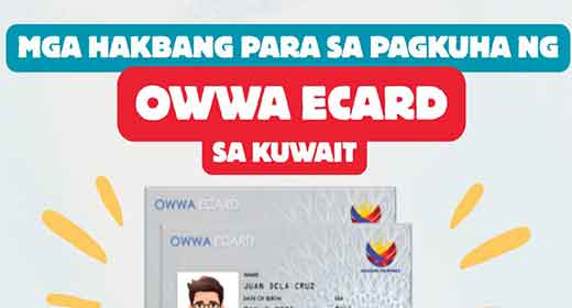 Mga Hakbang Para sa Pagkuha ng OWWA eCard sa Kuwait - Pilipino sa Kuwait